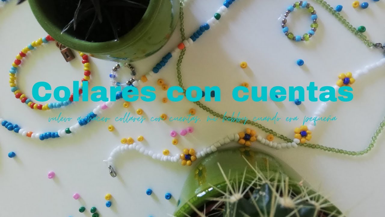 Como hacer collares con cuentas | inspiración - YouTube