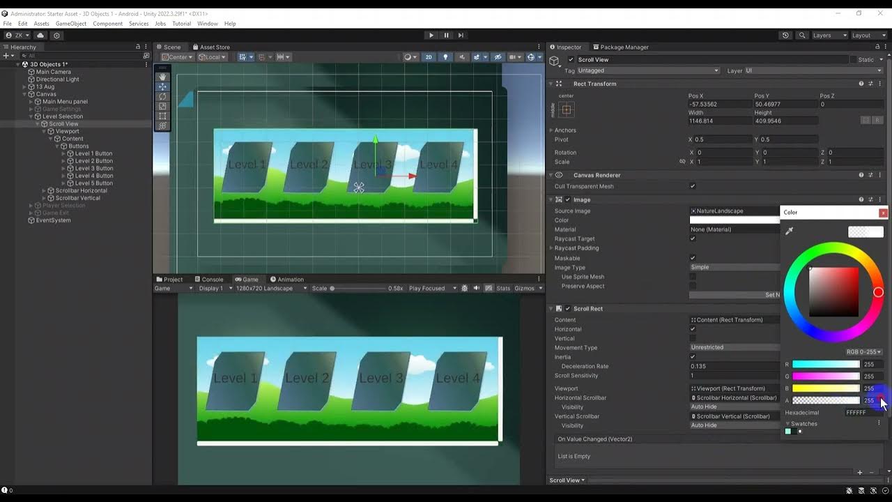 Lecture 9 Part 2 - 10 Sept Level Selection UI and Scripting - Unity 3D Game UI Implementation ...