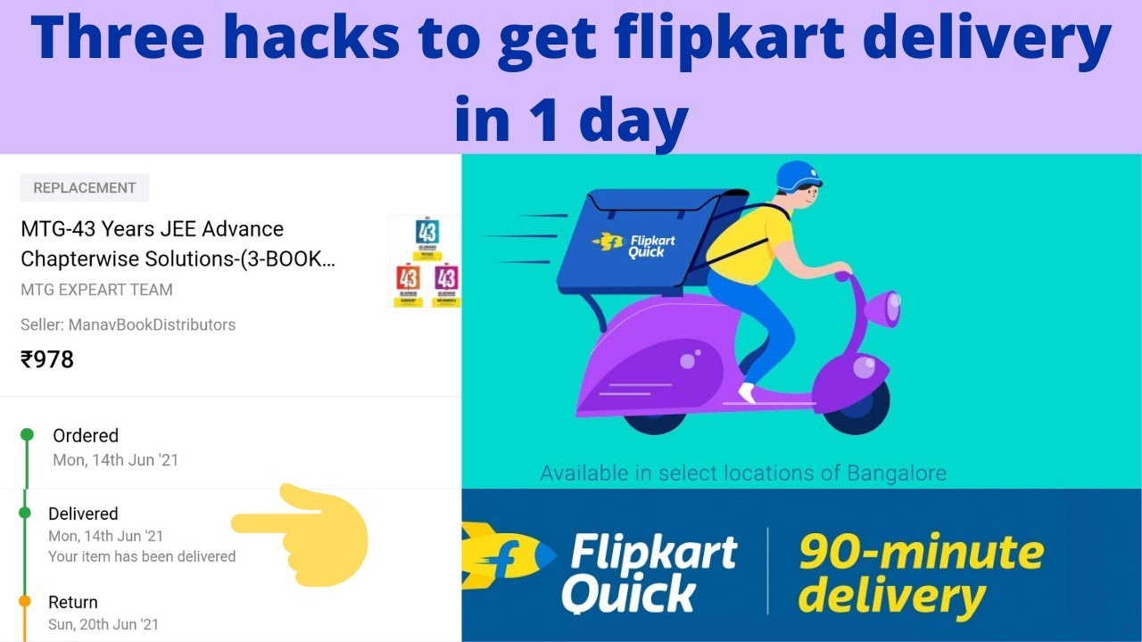 Three simple hacks/ tricks for faster delivery in flipkart/ one day ...