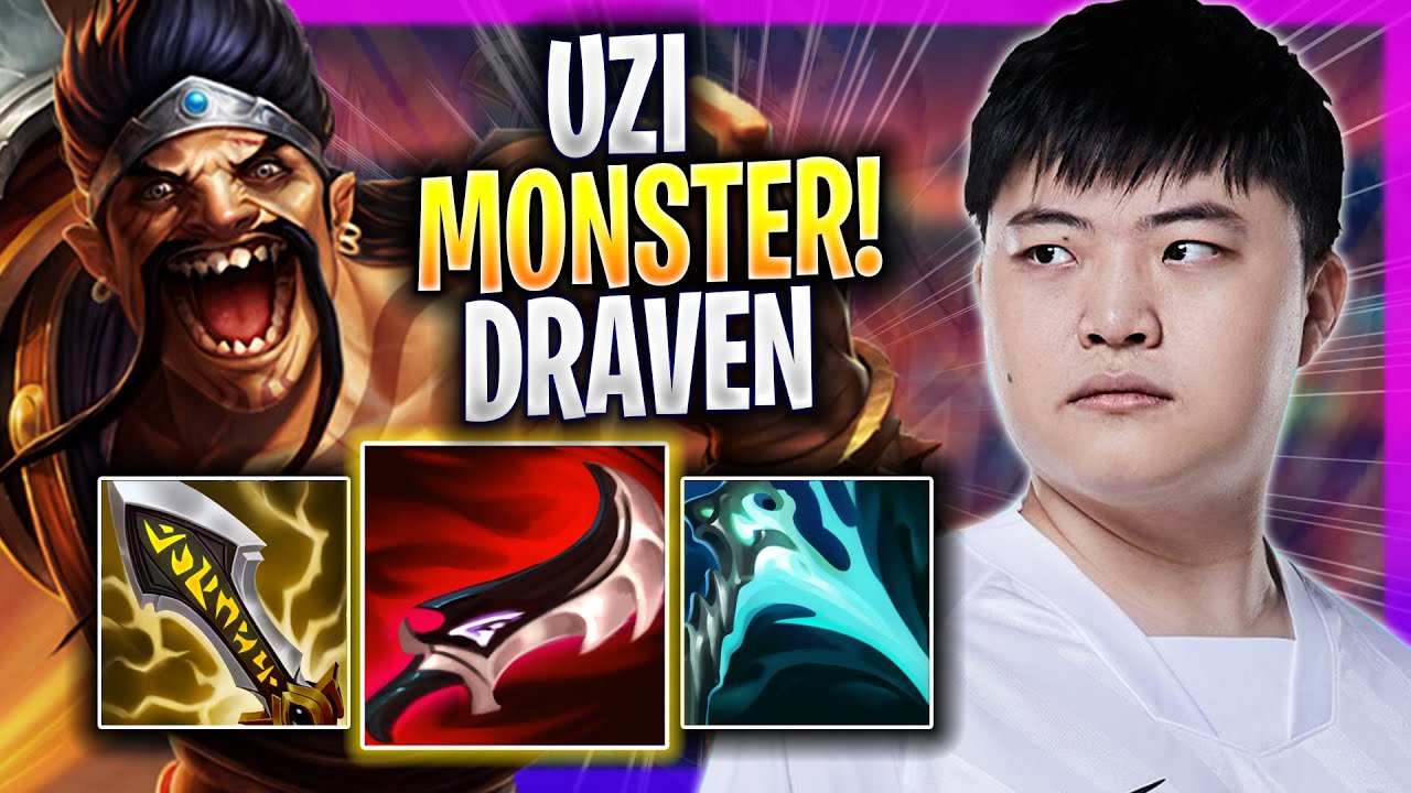 UZI IS A MONSTER WITH DRAVEN! - Uzi Plays Draven ADC vs Varus! | Season ...
