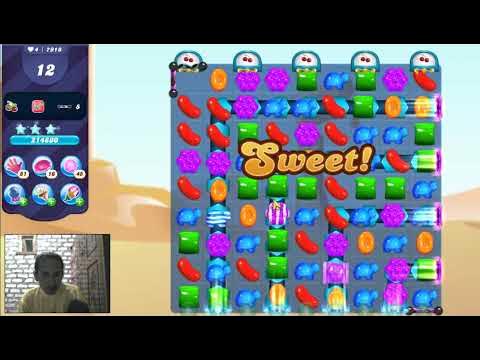 Candy Crush Saga Level 7918 - Sugar Stars, 30 Moves Completed - YouTube