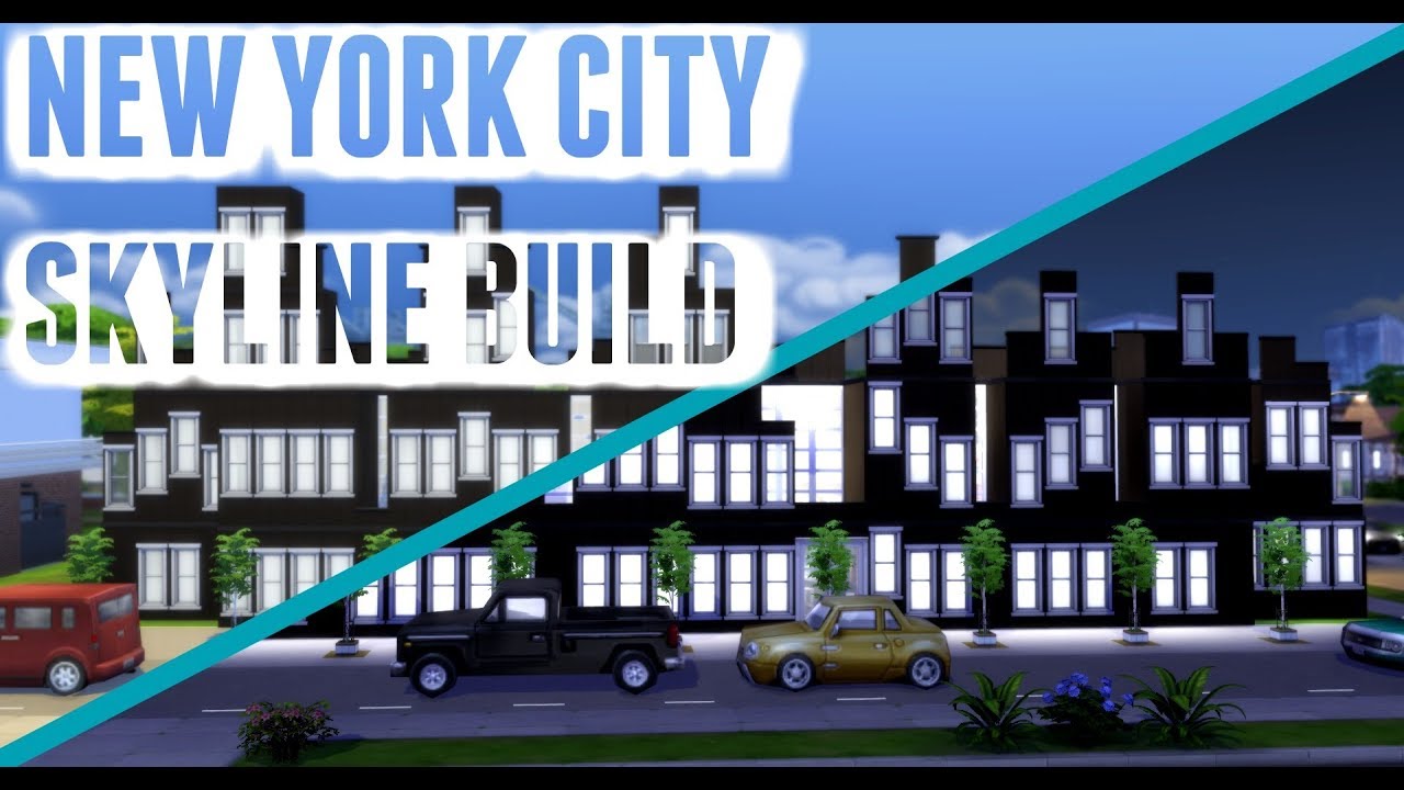 The Sims 4 | House Build | NEW YORK CITY SKYLINE - YouTube