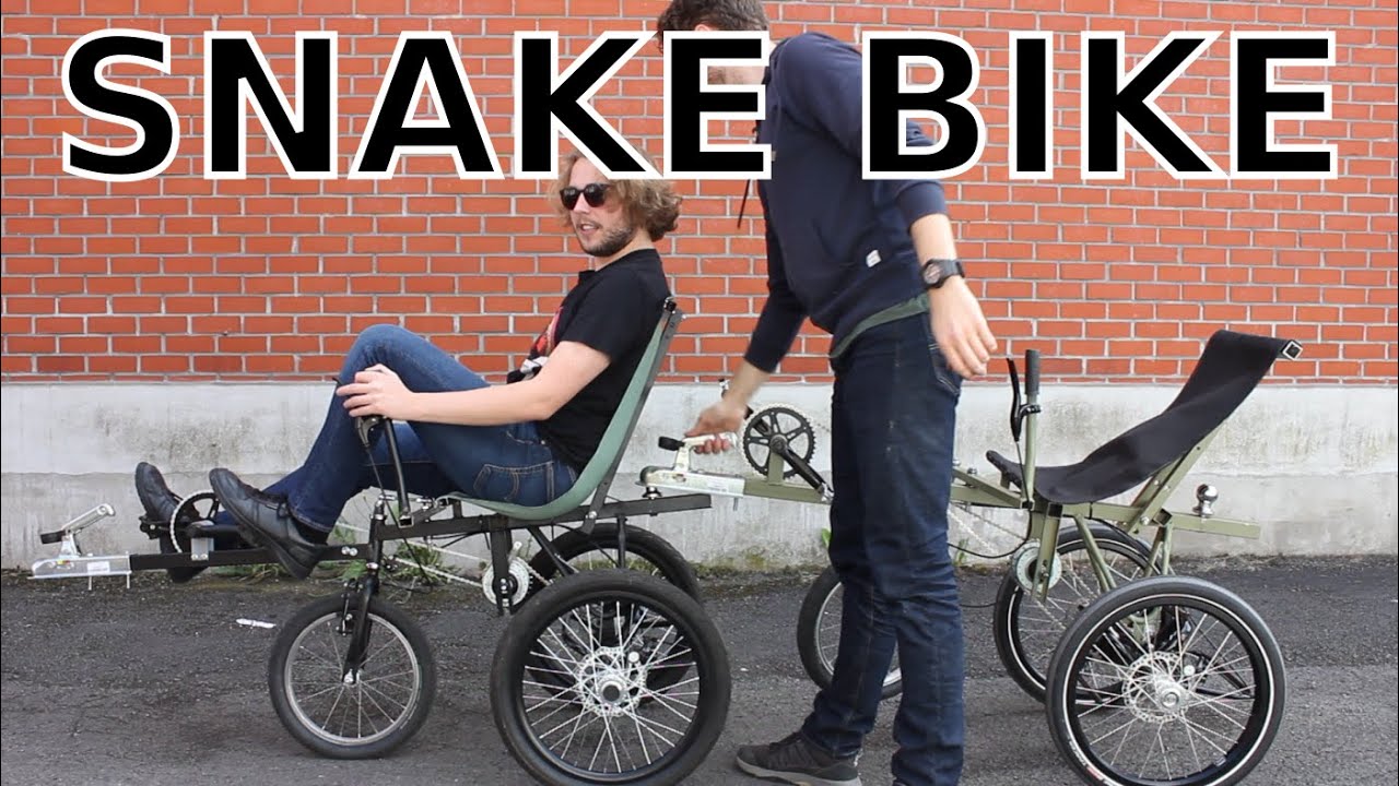Le Snake-bike, un véhicule simple et modulaire - YouTube