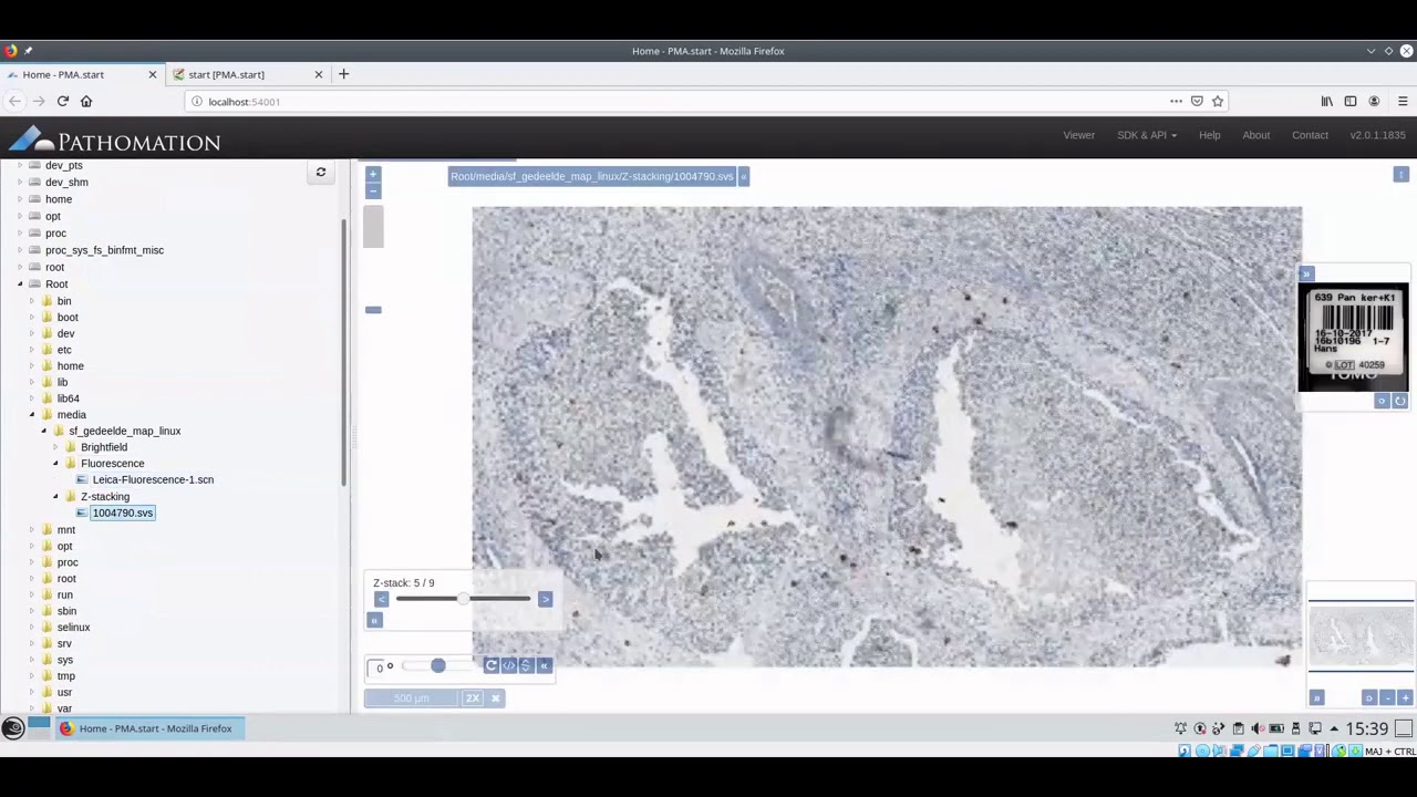 Digital pathology user guide: How to use the Pathomation PMA.start ...