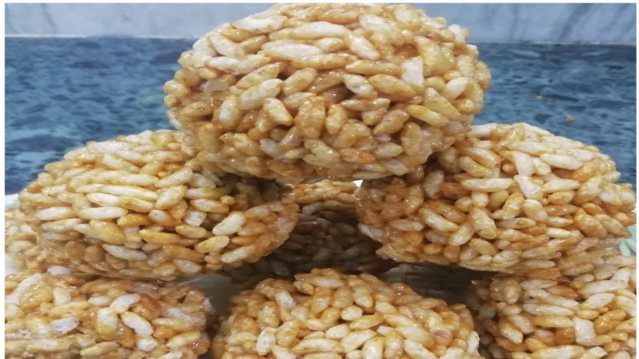 मुरमुरे का लड्डू(Puffed Rice Ladoo) - YouTube