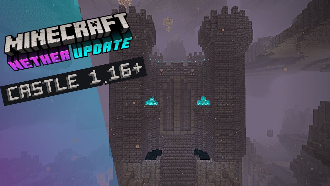 minecraft nether castle 1.16+ - YouTube