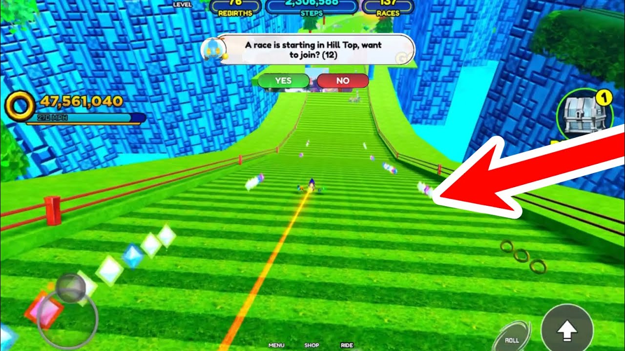 *NEW* HILL TOP RACE IN SONIC SPEED SIMULATOR!! (Showcase) - YouTube