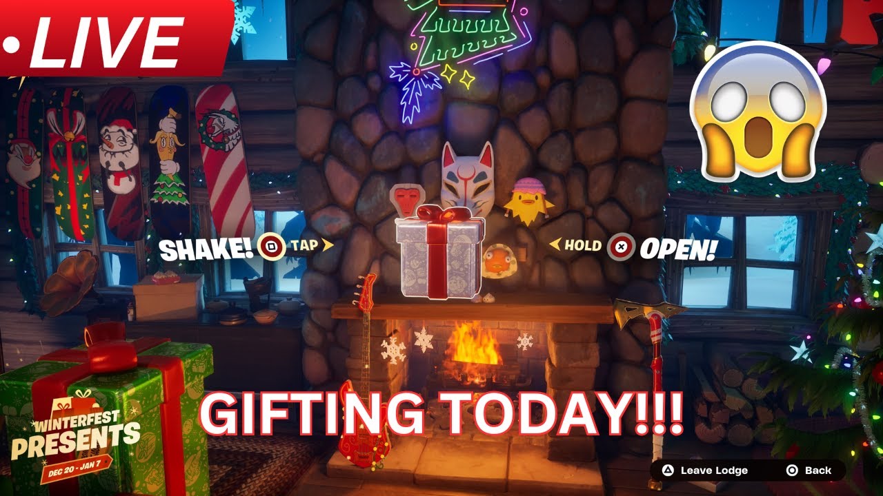 LIVE! Fortnite NO RAGE CHALLENGE! Gifts Today! - YouTube