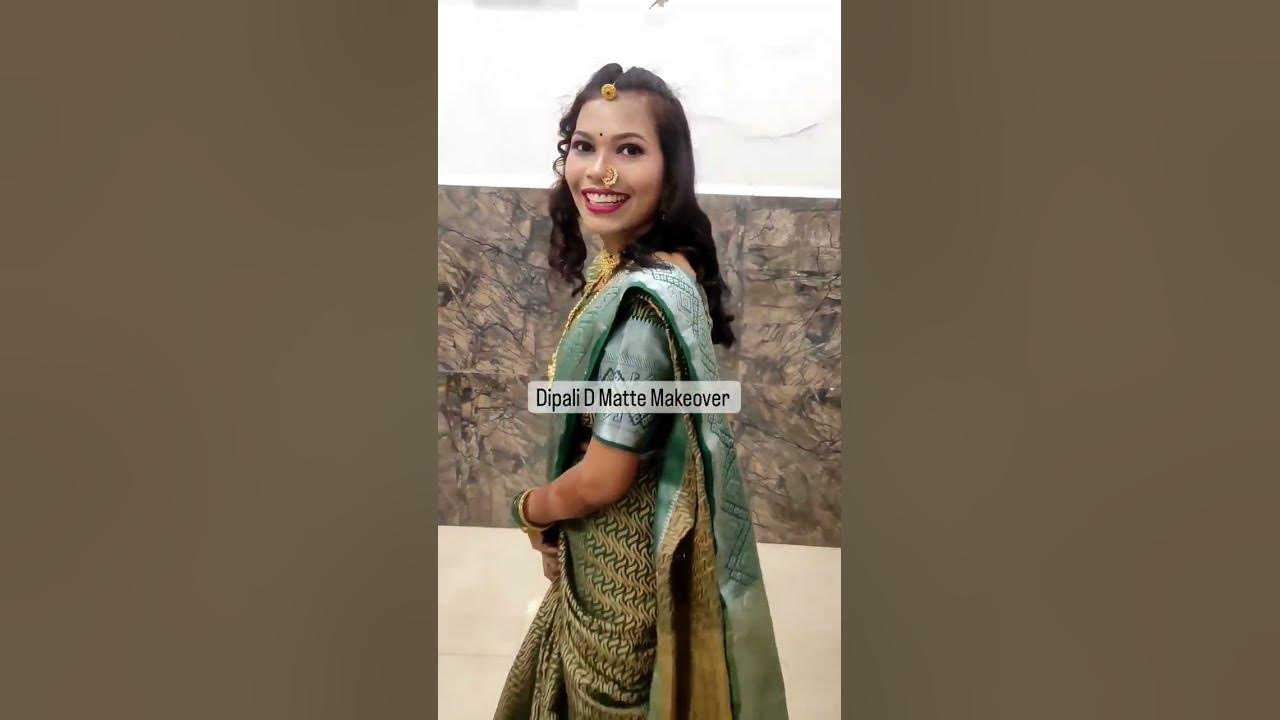 Dipali D Matte Makeover #hair #makeup #curls #hairstyle #wedding #makeover - YouTube