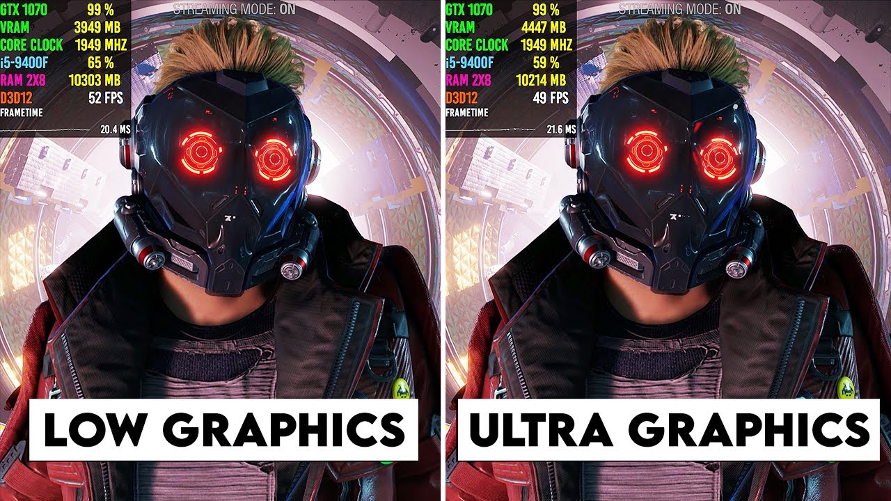 Marvel's Guardians of the Galaxy | Low vs. Ultra Graphics Comparison ...