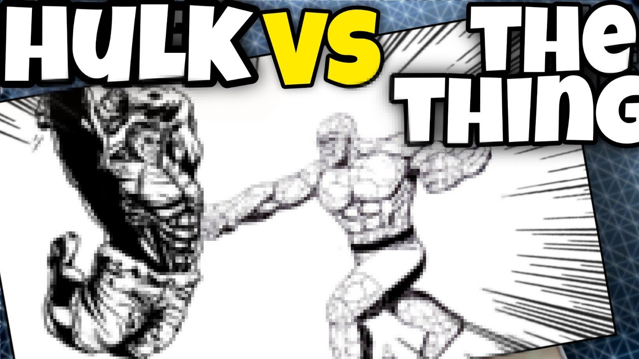 Drawing THE HULK Vs. THE THING (With Sanket Gupta) - YouTube