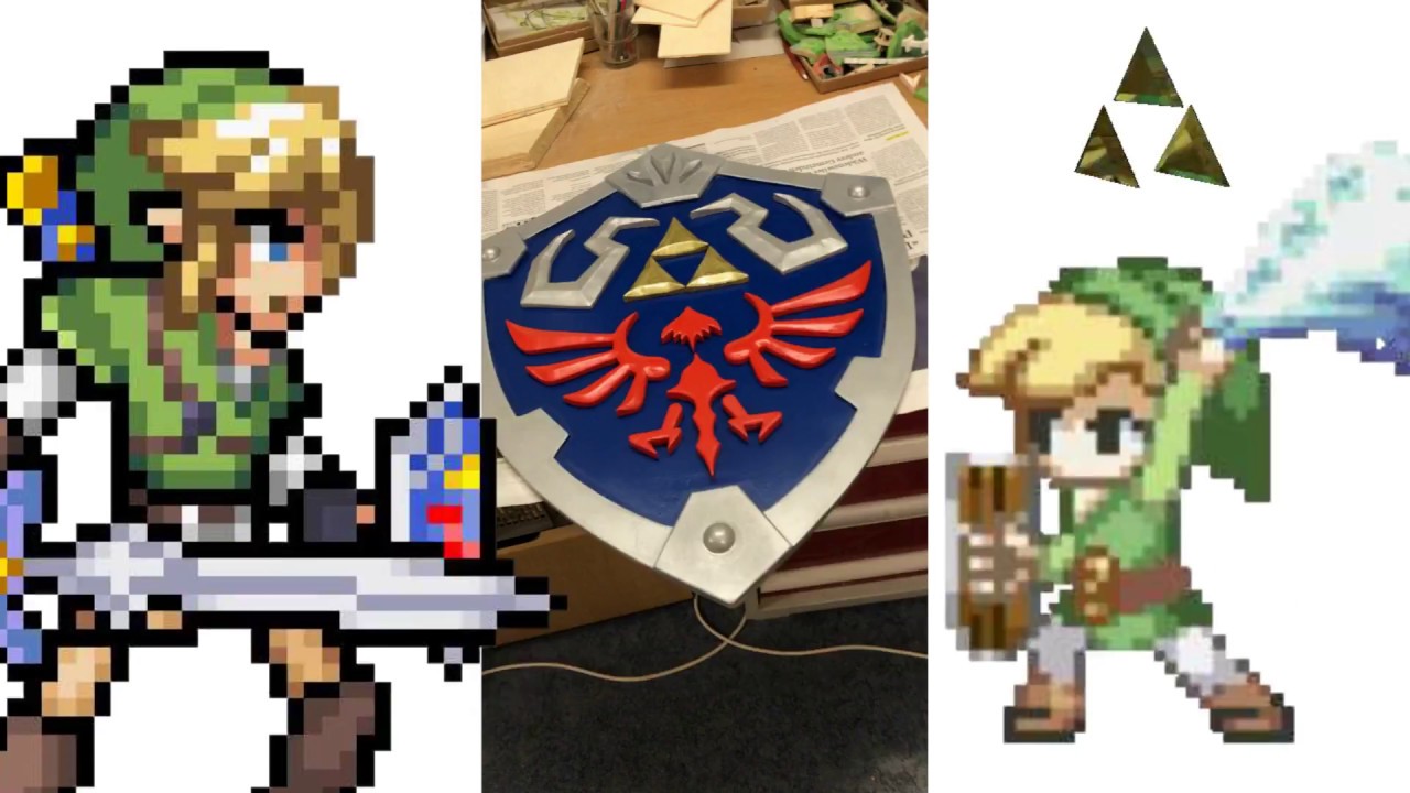 Link's Wooden Hylian Shield in real life #zelda - YouTube