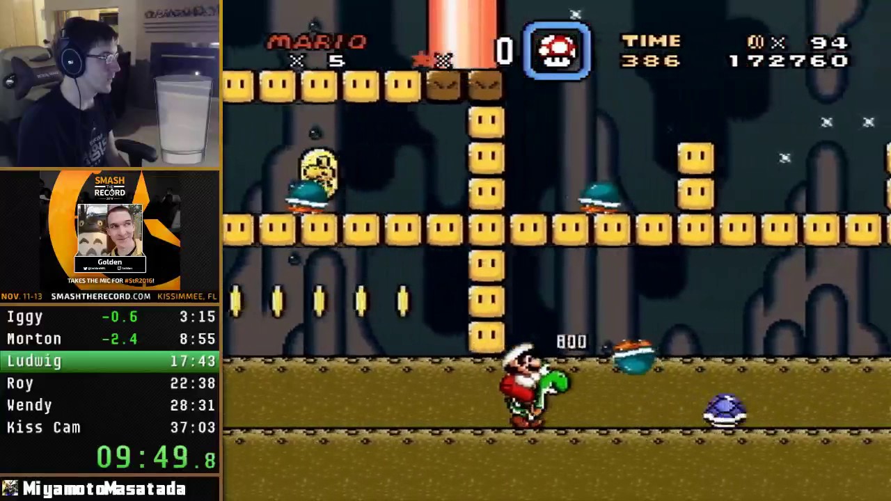 Super Mario World - No Cape No Starworld Speedrun in 36:19 - YouTube