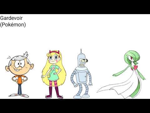 Cartoon Characters Size Comparison Part 2 without music - YouTube