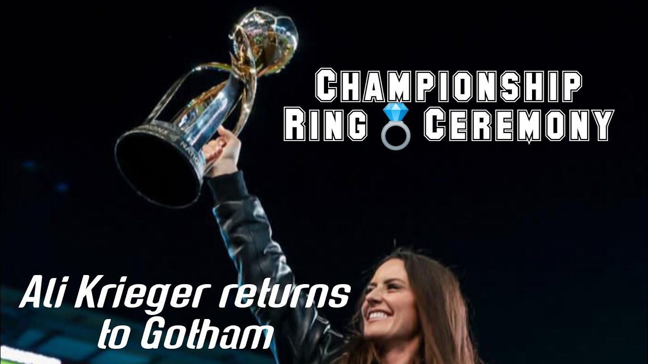 Gotham FC get their NWSL Championship Rings💍Gotham FC Vs KC Current ...