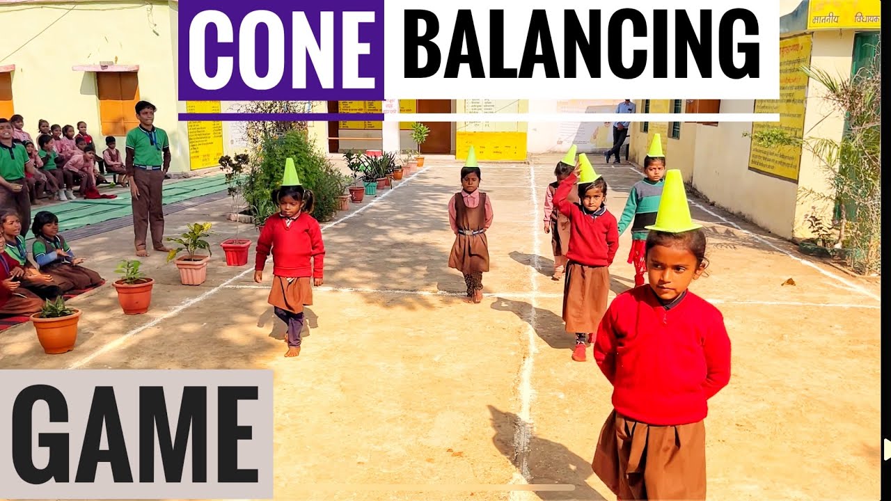 Cone Balancing Game | Cone On Head Game | Cone Game | Cone Race Game ...