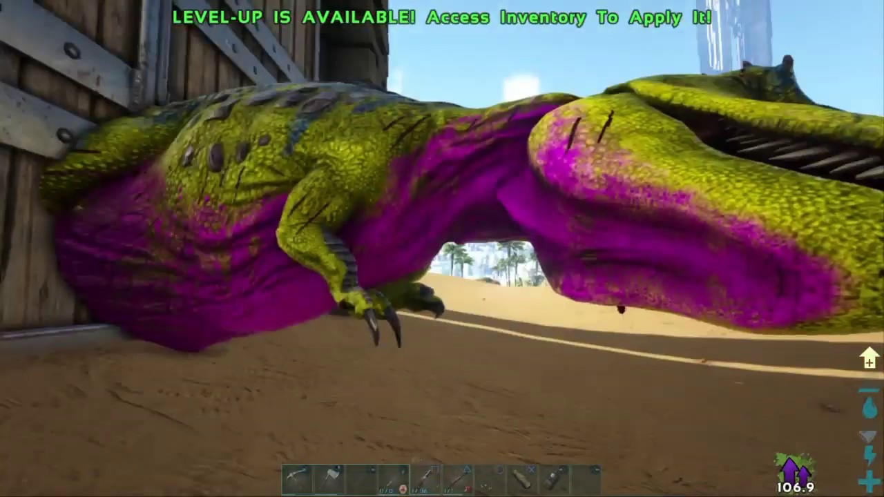 Our First Rex! | Ark: Survival Evolved (The Island) Part 4 - YouTube