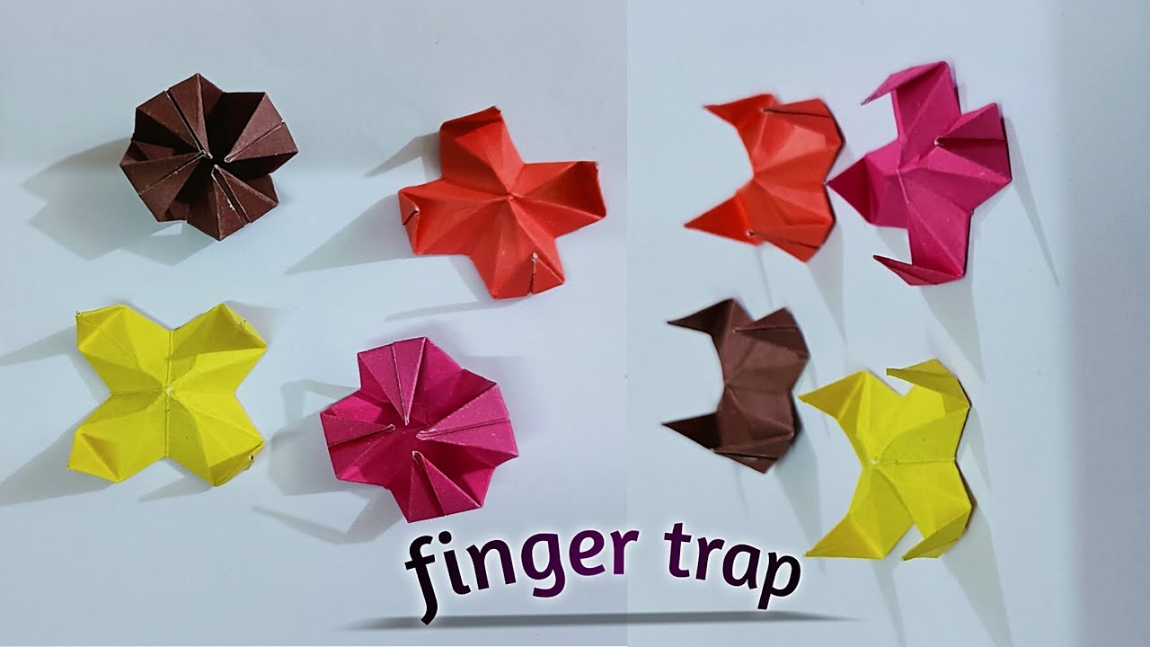 How to make a paper finger trap||Diy paper craft - YouTube