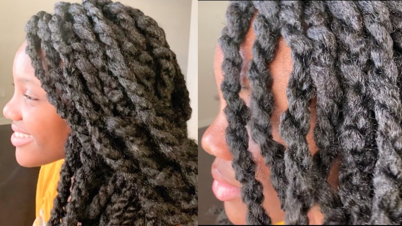 Messy Twists With Pre-stretched Jamaican Twist Hair - YouTube
