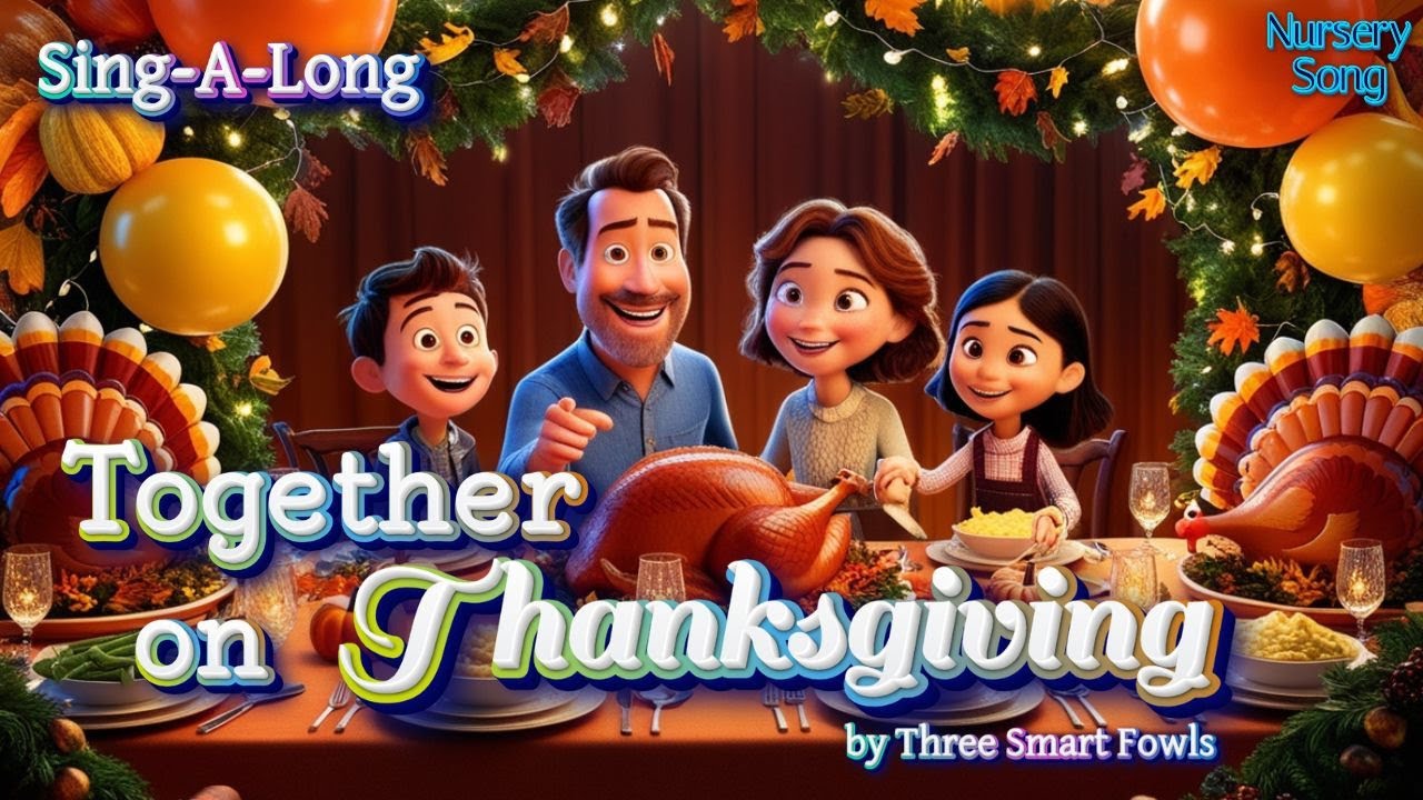 Together on Thanksgiving | Sing-A-Long | Nursery Song | Toddler| # ...