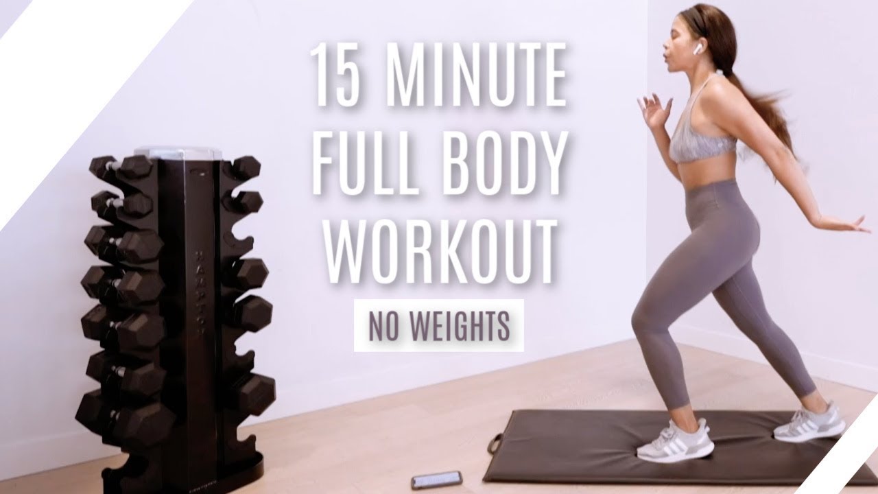 Intense 15 Minute Full Body Fat Burning Workout - No Weights & Beginner ...