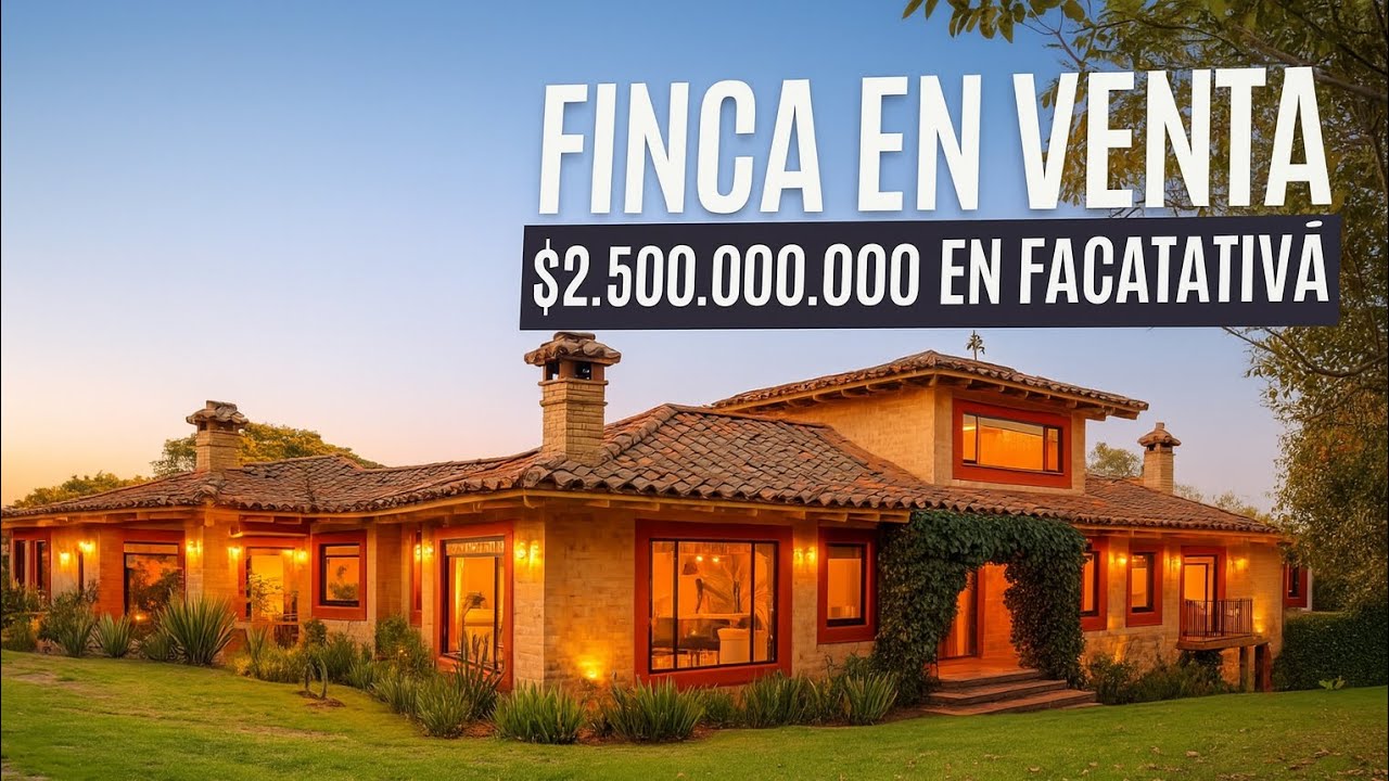 Finca en venta en Facatativá de dos Fanegadas por 2.500 Millones. - YouTube