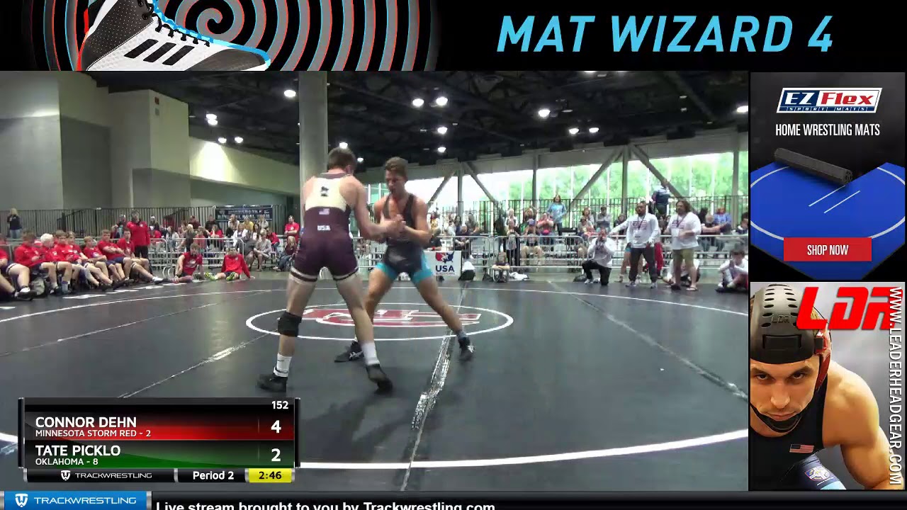 Mat 4 152 Connor Dehn Minnesota Storm Red Vs Tate Picklo Oklahoma - YouTube