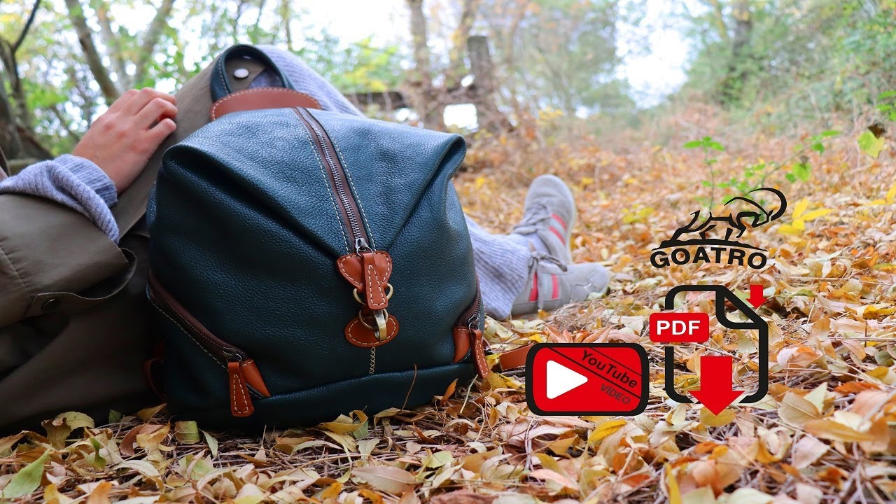 How to leather backpack, Leather bag pattern , DIY - YouTube