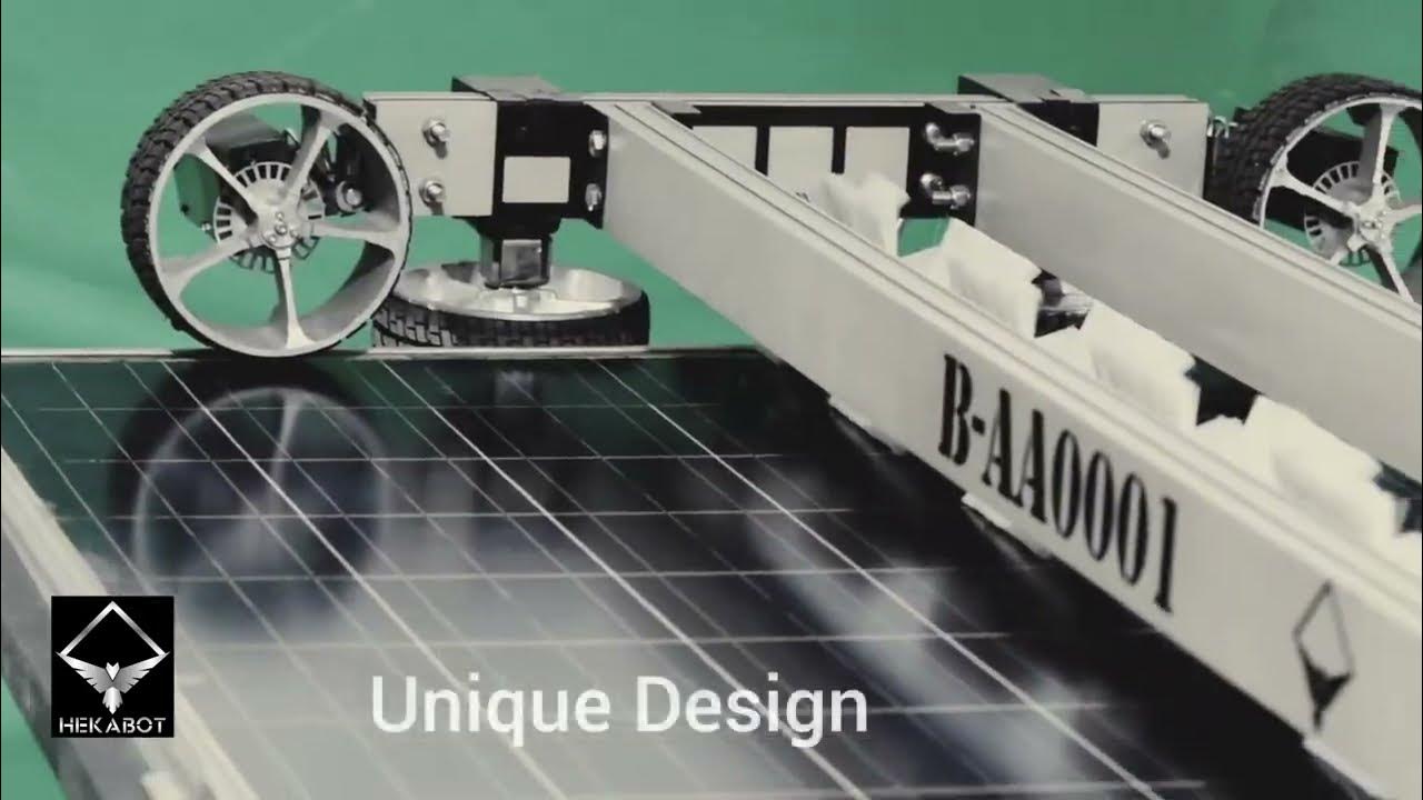 Hekabot Solar Panel Cleaning Robot - YouTube