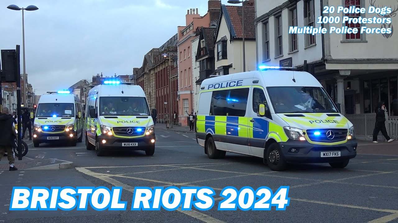 BRISTOL RIOTS 2024 | Multiple Police Forces Deal with 1000s of ...