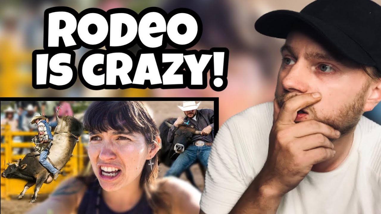 European Reacts to Her FIRST American RODEO - YouTube