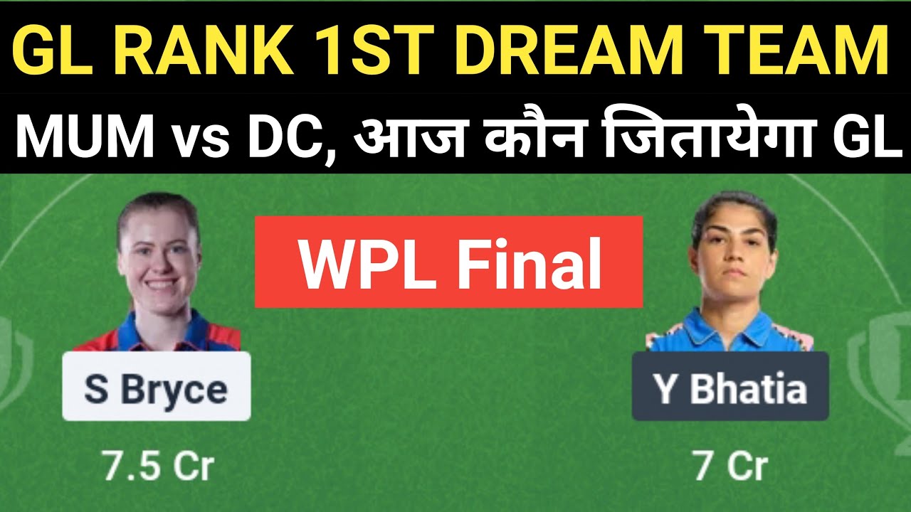 🔴 live, mum vs dc, mum vs dc dream11, mum vs dc wpl final dream11 ...
