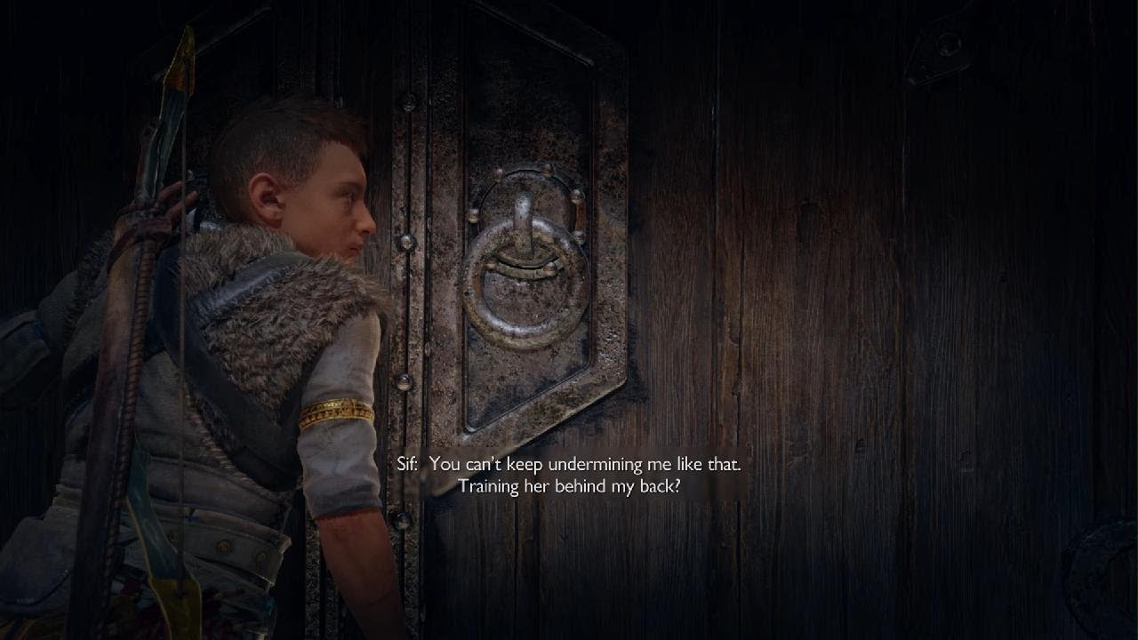 God of War Ragnarok - Atreus Eavesdrops On Sif & Thor - YouTube