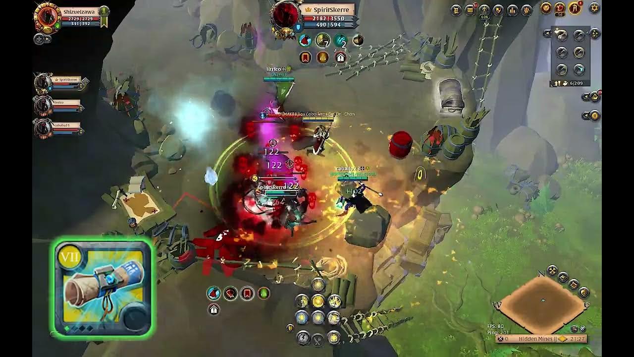 Albion Online Group Dungeon T7 Yellow Zone - YouTube