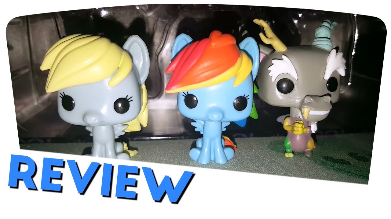 MLP Funko Pocket Pop 3er Set! REVIEW! [Discord, Derpy, Rainbow ...