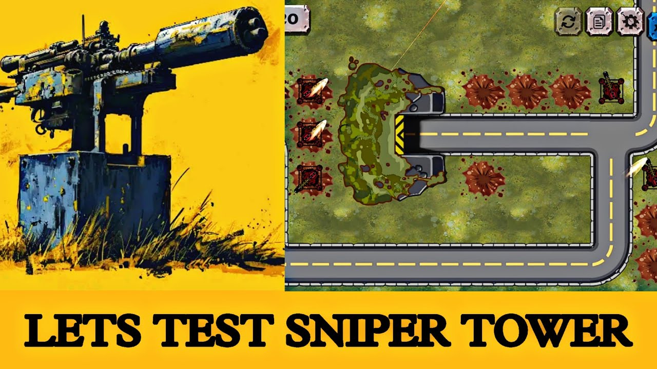 HOW LONG CAN SNIPER TOWER STOP ENEMY | BATTLE STRATEGY TOWER DEFENCE ...