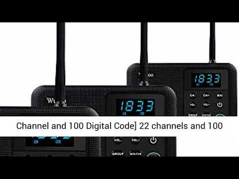 Wuloo Intercoms Wireless for Home 1 Mile Range 22 Channel 100 Digital ...