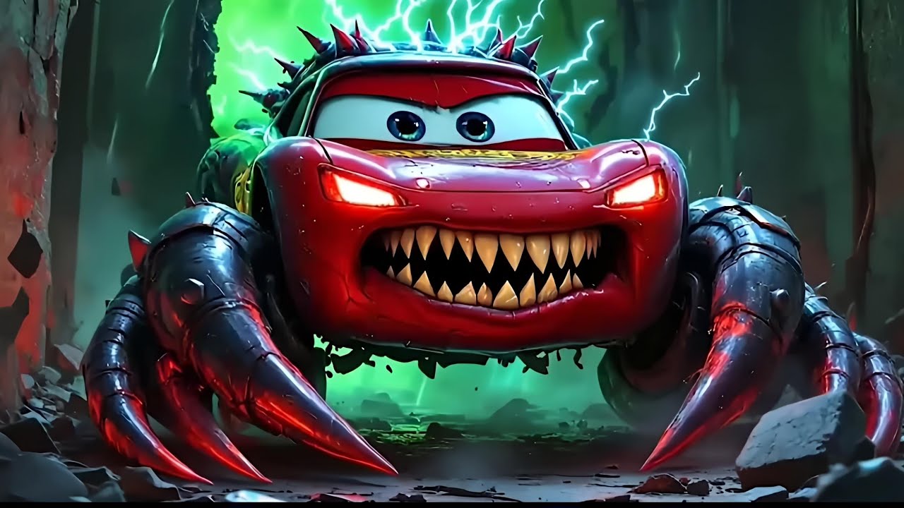 Lightning McQueen Spider Monster - Coffin Dance Song (COVER)@GummyBear ...