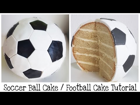 Soccer Ball Cake / Football Cake Tutorial