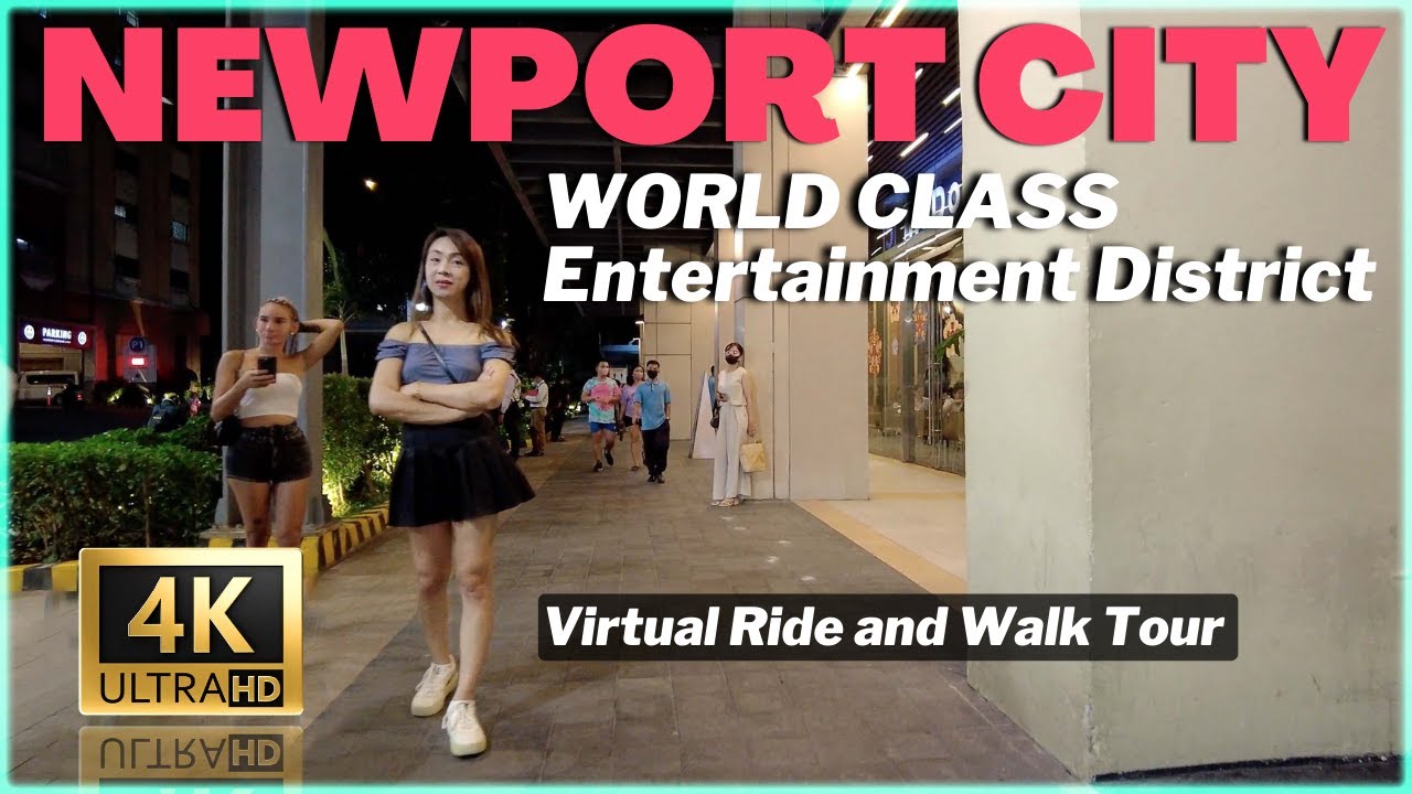 NIGHT TOUR of NEWPORT CITY, Villamor Pasay Virtual Biking and Walking ...