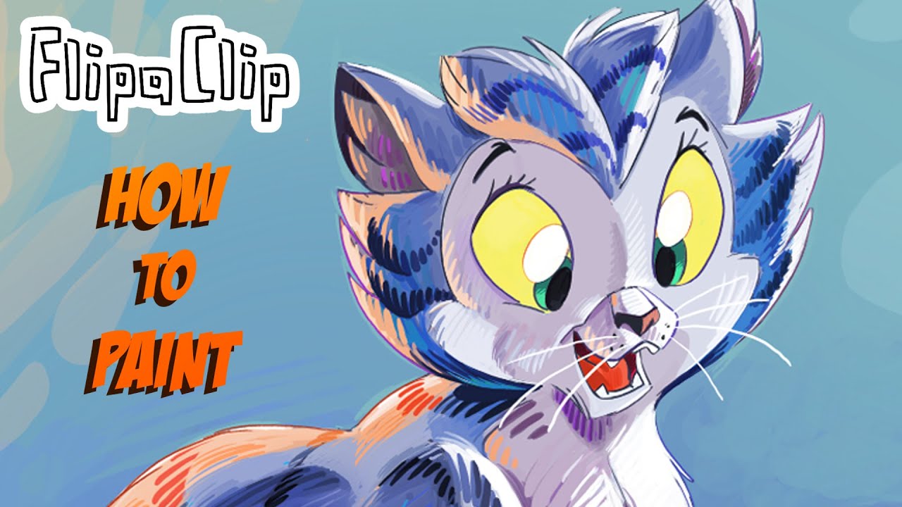 How to Paint CHARACTERS in FlipaClip - YouTube