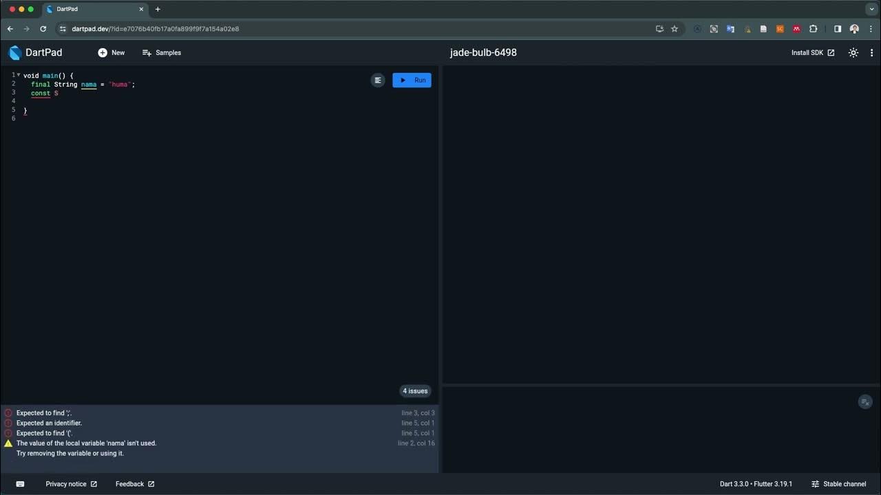 Basic Dart - Pemrograman Web - YouTube