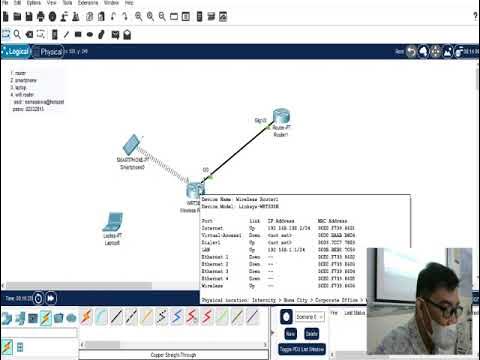02 Contoh Konfigurasi Wifi Router WRT300N pada Cisco Packet Tracert - YouTube