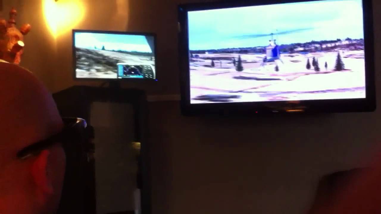 Flight Simulator X in 3D TV - YouTube