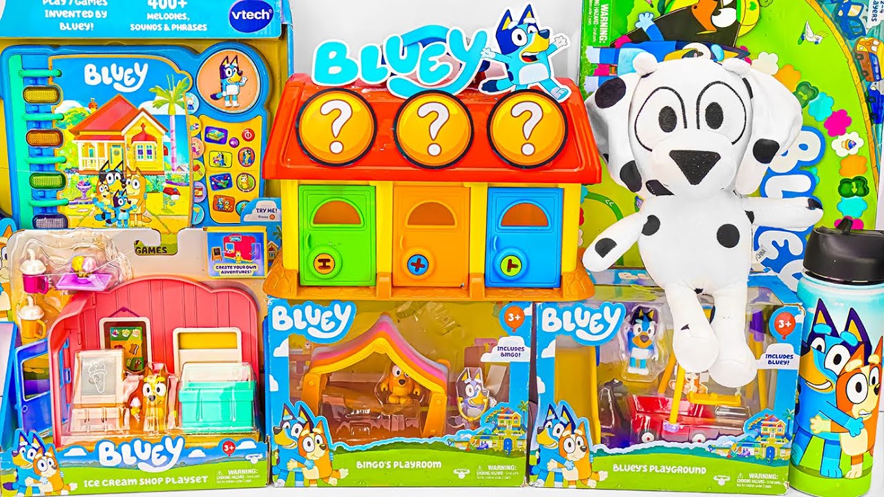 Bluey Toy Collection Unboxing Review | Bluey Surprise Doors With Keys ...
