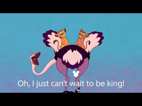 The Lion King - I Just Can't Wait to Be King Backwards!