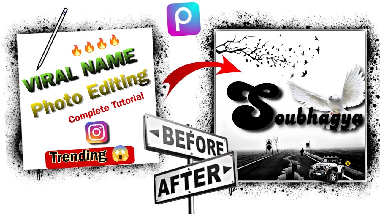 New Instagram Trending Photo Editing Tutorial | PicsArt Photo Editing ...