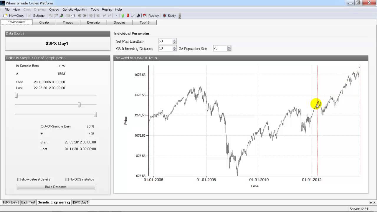 GA - Trading System Example1 (S&P500 - daily) - YouTube