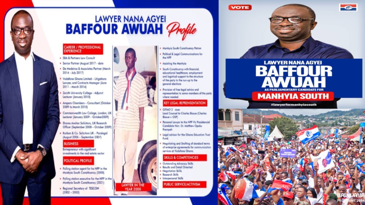 Lawyer Nana Agyei Baffuor Awuah Wins Manhyia South NPP Primaries - YouTube