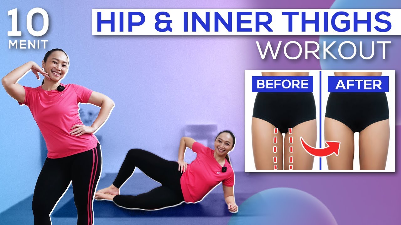10 Menit Hips & Inner Thights Workout! | Workout at home - YouTube